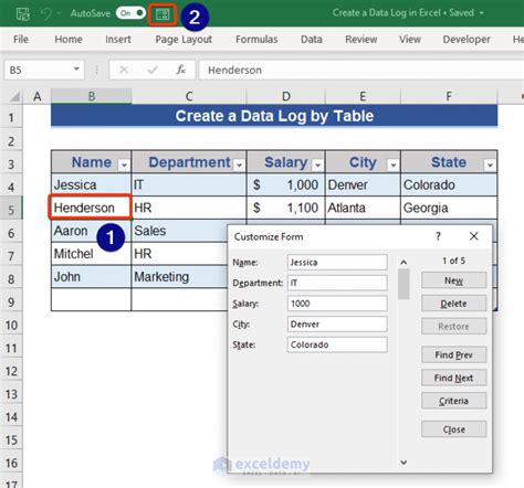 How To Create A Data Log In Excel Suitable Ways ExcelDemy