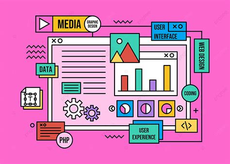 랜딩 페이지 배경에 대한 창의적인 ui ux 디자인 사용자 경험 배경 ui ux 배경 사용자 인터페이스 배경 배경 일러스트