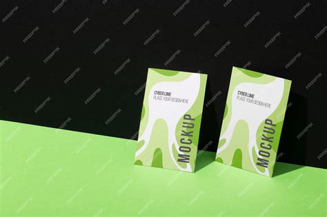 Premium Psd Cyber Lime Stationery Mockup