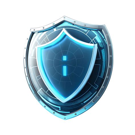 Futuristic Digital Shield Cybersecurity Protection Technology Concept 60580154 Png