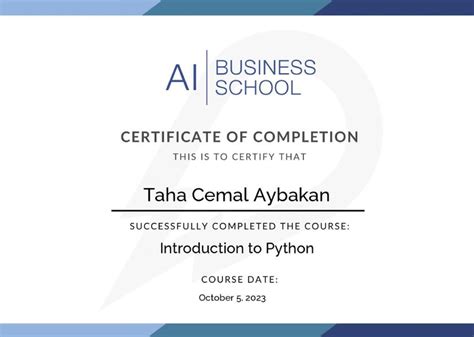 Global Ai Hub Introduction To Python Sertifikamı Aldım Taha Cemal Aybakan