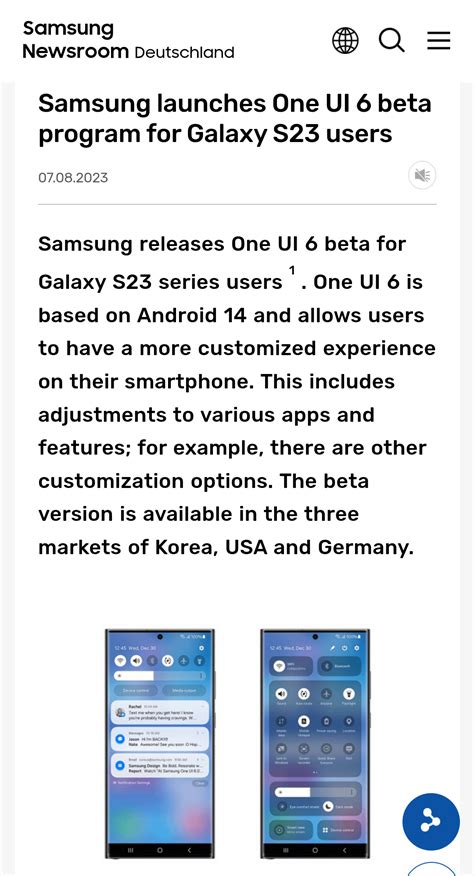 One Ui 6 Beta Launches Roneui