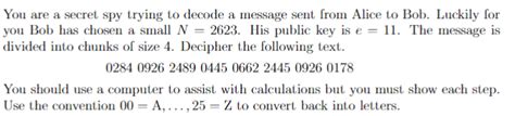 Solved You Are A Secret Spy Trying To Decode A Message Sent