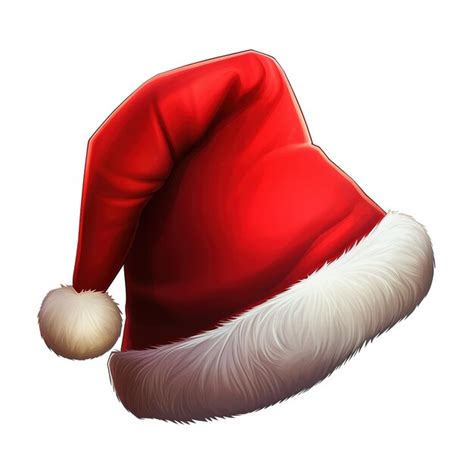 고립 된 투명한 배경 Png Ai 생성 된 산타 클로스 ⁇ 프리미엄 사진