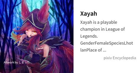 Xayah Is Pixiv Encyclopedia