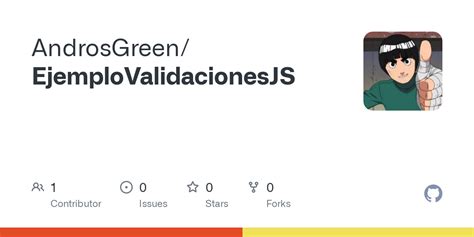 GitHub AndrosGreen EjemploValidacionesJS