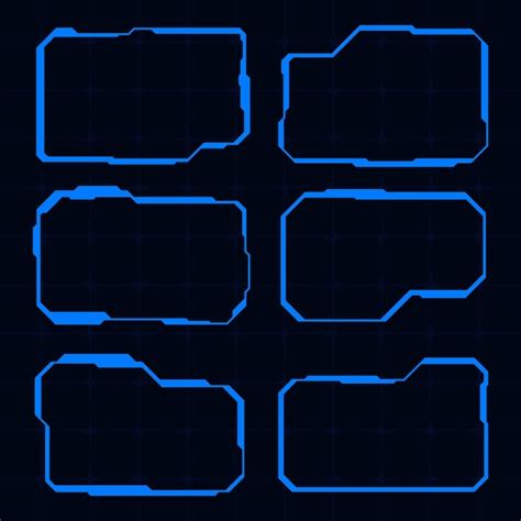 Premium Vector Vector Hud Frame Technology Futuristic Interface Element