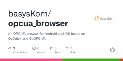 Github Basyskomopcuabrowser An Opc Ua Browser For Android And Ios