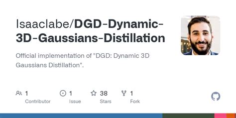 github isaaclabe dgd dynamic 3d gaussians distillation official