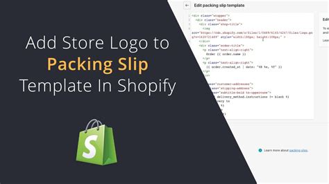 How To Add Logo To Packing Slip Shopify