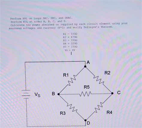 solved can you perform kvl on loops bac dbc and dbac can