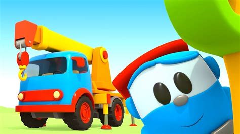 Leo the Truck & the Crane for Kids: Truck Cartoons for Children - Learn ...