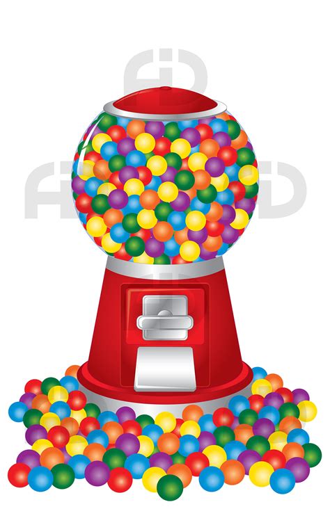 Bubblegum Machine 2 Gumballs Machine Bubble Gum Balls Colorful