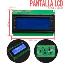 Display LCD X Backlight Azul