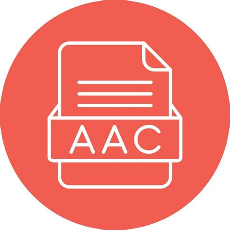 Aac File Format Vector Icon 29697479 Vector Art At Vecteezy