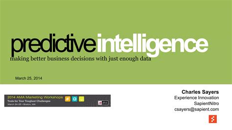 Predictive Intelligence Ppt