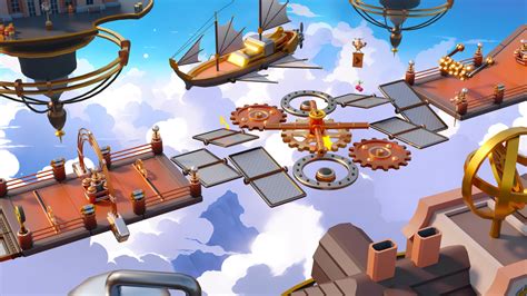 platformer 13 steampunk low poly 3d models pack