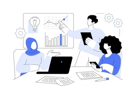 Premium Vector Teamwork Abstract Concept Vector Illustration