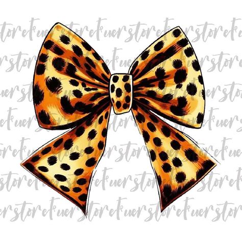 Leopard Coquette Bow Png Girly Bow Png Cheetah Coquette Bow Png Bow