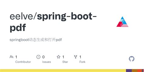 github eelve spring boot pdf springboot动态生成和打开pdf