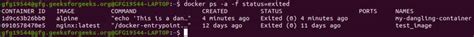Dangling Docker Images Geeksforgeeks