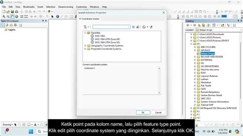 Tutorial Cara Membuat Data Shp Shapefile Di Arcmaparcgis Youtube