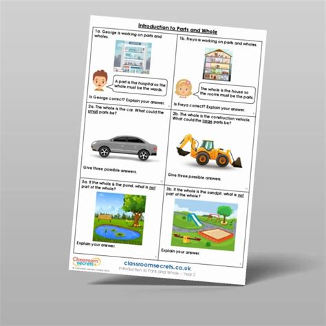year 2 introduction to parts and whole reasoning and problem solving
