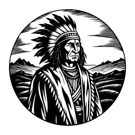 Indian Head Silhouette