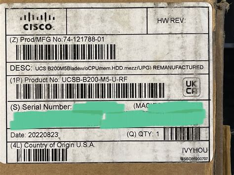 Cisco Ucsb B200 M5 Ucs B200 M5 Blade Server Manufacturer Refurbished B