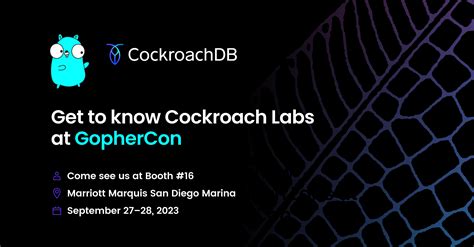 Get To Know Cockroach Labs At Gophercon