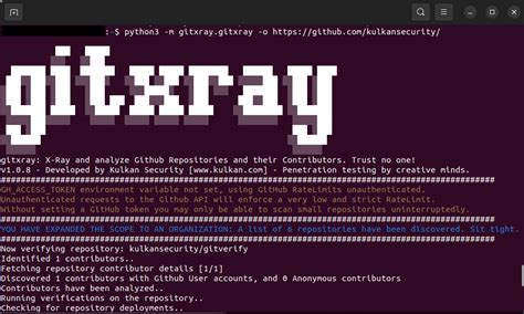 Github Kulkansecurity Gitxray A Multifaceted Security Tool Which Leverages Public Github Rest