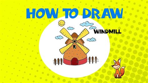 How To Draw A Windmill STEP BY STEP DRAWING TUTORIAL YouTube