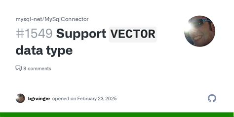 Support VECTOR Data Type Issue 1549 Mysql Net MySqlConnector