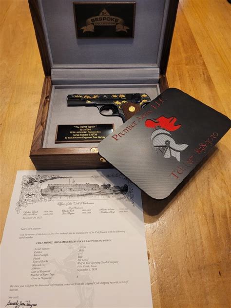 One Of A Kind And Historically Significant Colt Custom Shop Hand Engraved Colt Python A One Of