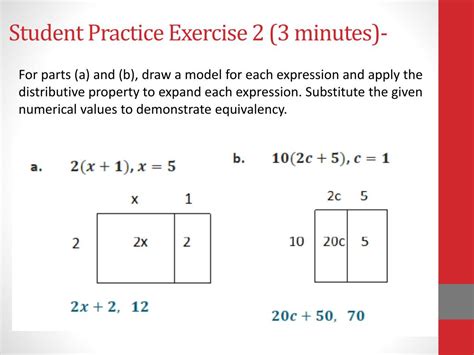 ppt use properties of operations to generate equivalent expression