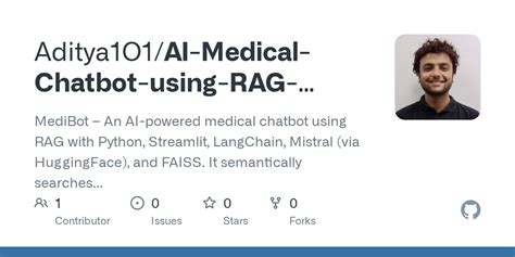Ai Medical Chatbot Using Rag Medibot Readme Md At Main · Aditya1o1 Ai Medical Chatbot Using Rag