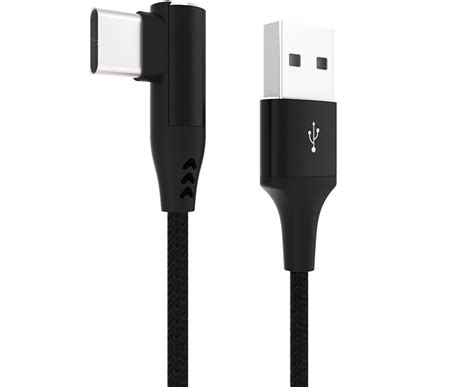 Купить Type C Usb угловой кабель длина 1 2 метра Долговечный плетёный с прочными разъемами