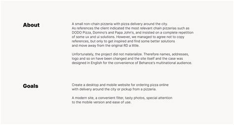 Just Pizza Website On Behance