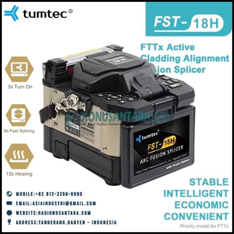 TUMTEC FST 18H FTTx Active Cladding Alignment Fusion Splicer Radio Nusantara