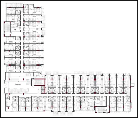 Hotel Guestrooms Zonning Plan Behance