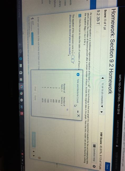 Solved An Exponential Equation Is N Nonlinear Recession