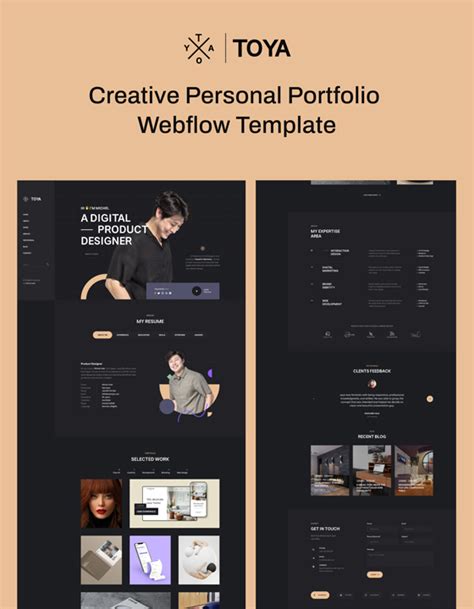Toya Portfolio Html5 Responsive Website Template