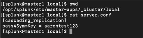 Pass4symmkey Does Not Hash When Pushed From Cluster Master Tekstream