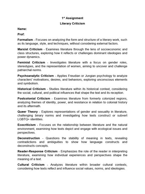Assignment Types Of Literature Made By Kunnekko Pdf General Fiction