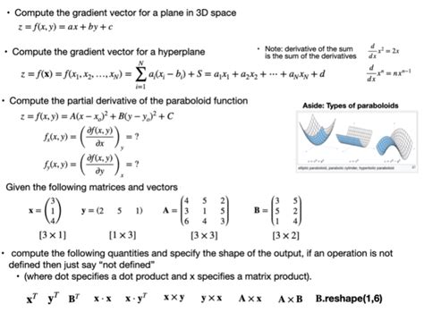 Solved Compute The Gradient Vector For A Plane In 3d Space