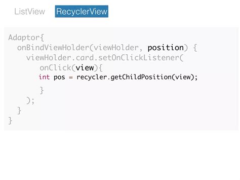 Listview Vs Recyclerview Ppt