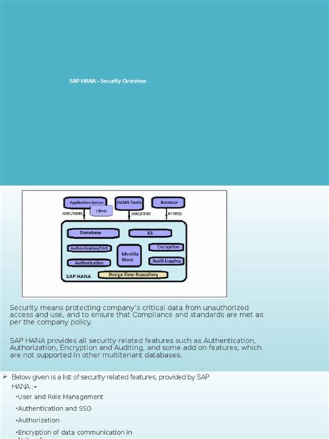 PDF SAP HANA Security Overview DOKUMEN TIPS