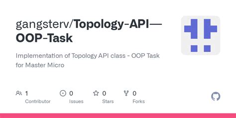 GitHub Gangsterv Topology API OOP Task Implementation Of Topology