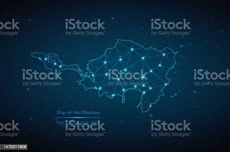 신트마르턴 기하학적 메시 다각형 네트워크 라인의 추상 지도 0명에 대한 스톡 벡터 아트 및 기타 이미지 0명 3차원 형태 개념 Istock