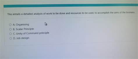 Solved This Entails A Detailed Analysis Of Work To Be Done